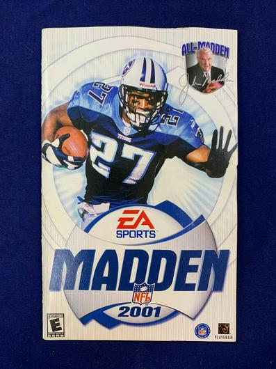Madden 2001 | Manual only | Playstation 2