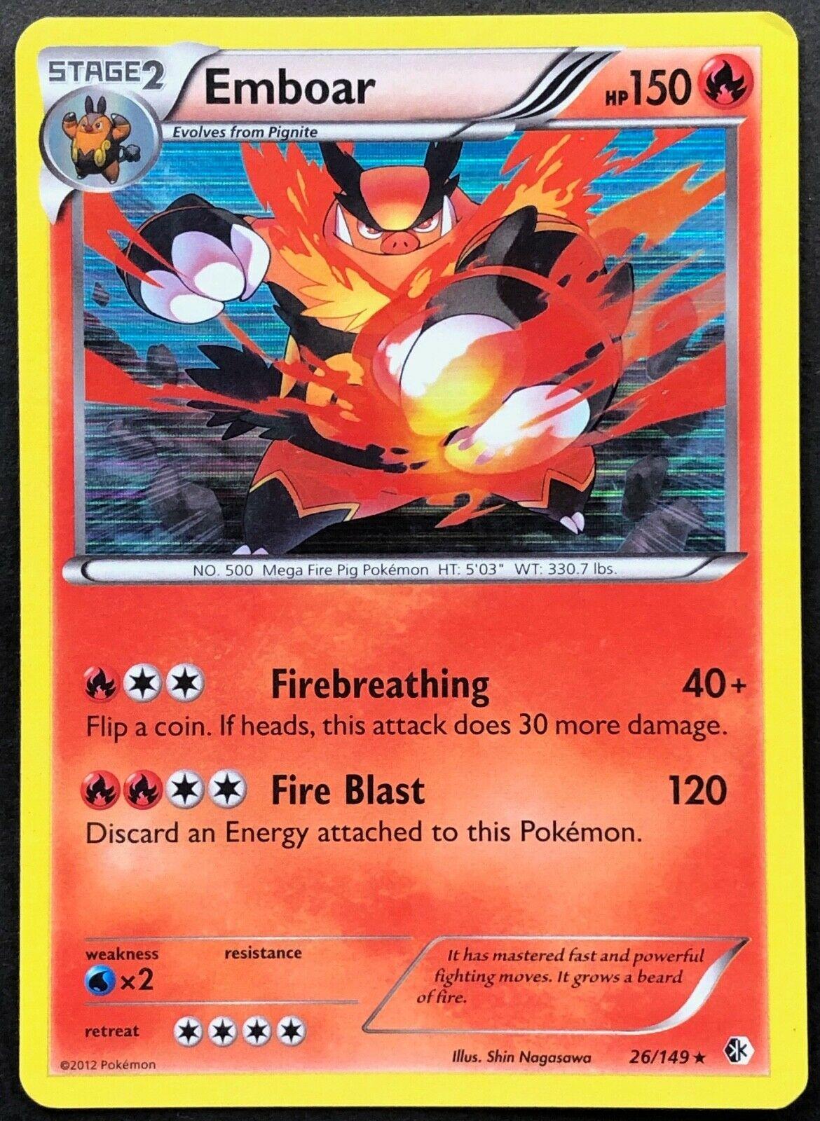 Emboar #26 Prices | Pokemon Boundaries Crossed | Pokemon Cards
