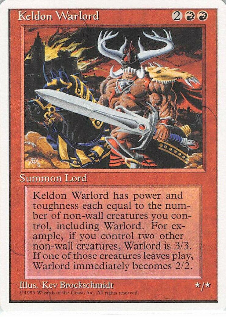 Keldon Warlord Prices | Magic 4th Edition | Magic Cards