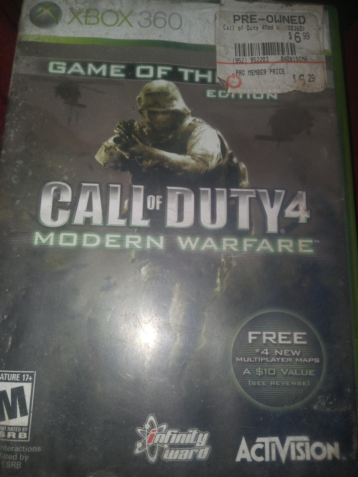 Call of Duty 4 Modern Warfare | Item and Box only | Xbox 360