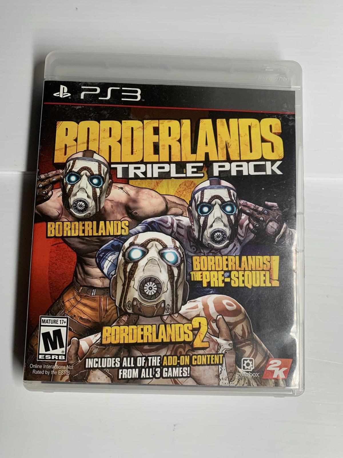 Borderlands Triple Pack | Item, Box, and Manual | Playstation 3