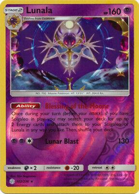 Lunala [Reverse Holo] #102 Prices | Pokemon Cosmic Eclipse | Pokemon Cards