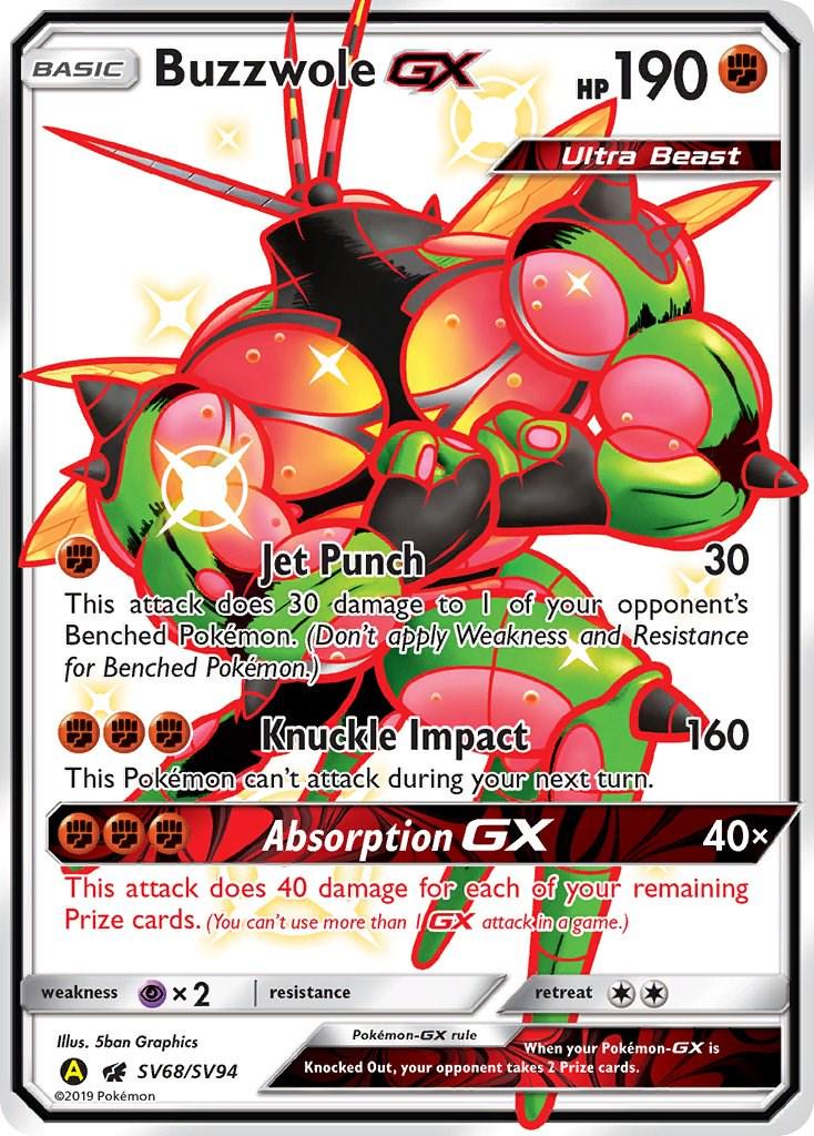 Buzzwole GX #SV68 Prices | Pokemon Hidden Fates | Pokemon Cards