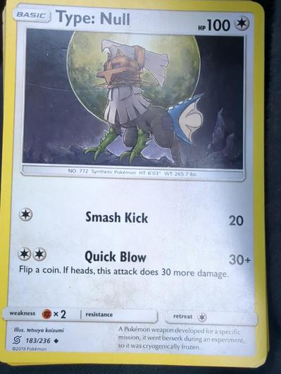 Type: Null | Ungraded | Pokemon Unified Minds