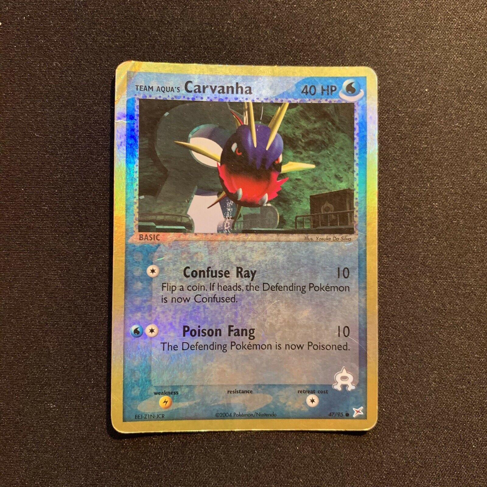 Carvanha [Reverse Holo] #47 Prices | Pokemon Team Magma & Team Aqua | Pokemon Cards