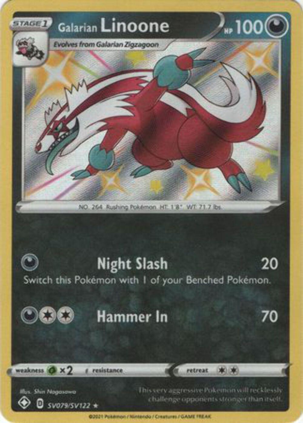 Galarian Linoone #SV079 Prices | Pokemon Shining Fates | Pokemon Cards