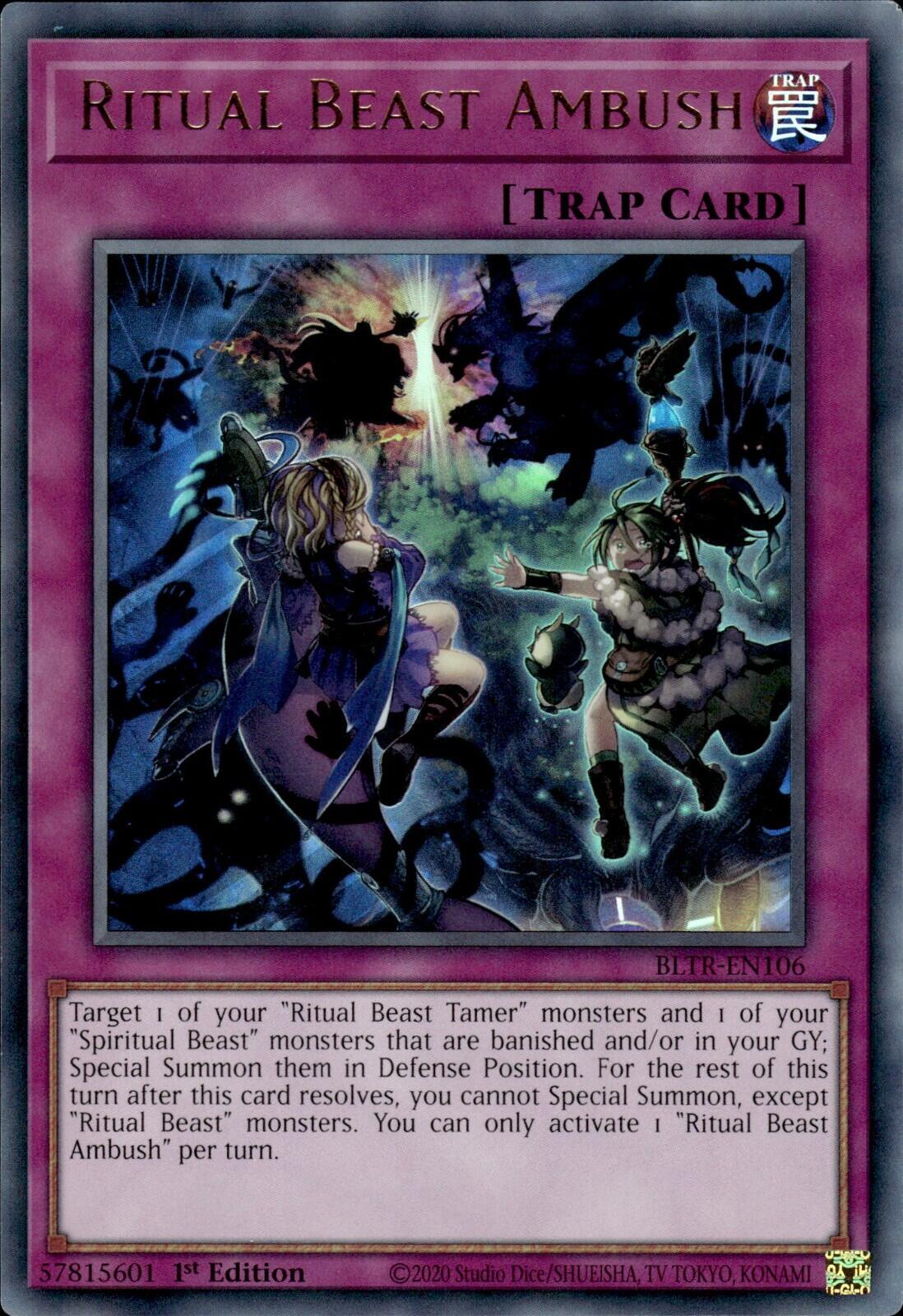 Ritual Beast Ambush BLTR-EN106 Prices | YuGiOh Battles of Legend: Terminal Revenge | YuGiOh Cards