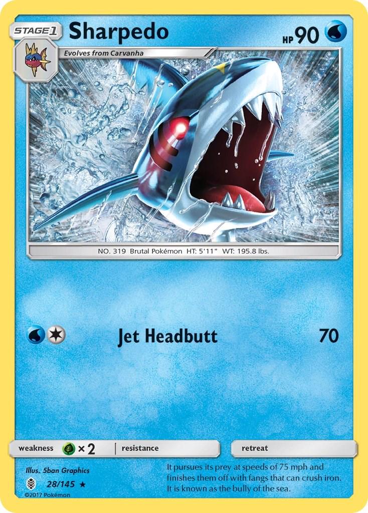 Sharpedo #28 Prices | Pokemon Guardians Rising | Pokemon Cards
