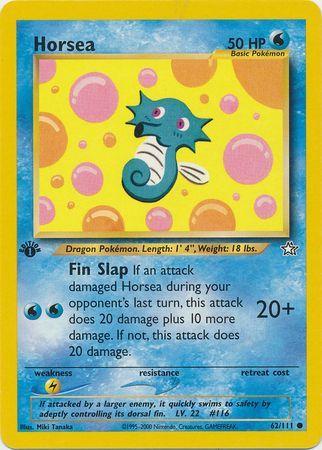 Horsea [1st Edition] #62 Prices | Pokemon Neo Genesis | Pokemon Cards