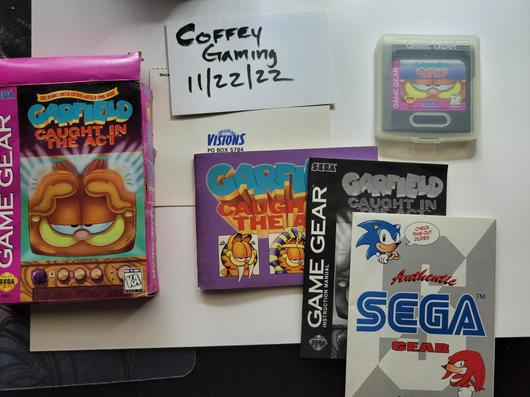 Garfield Caught in the Act | Item, Box, and Manual | Sega Game Gear