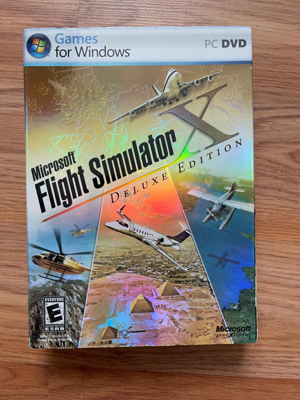 Microsoft Flight Simulator X [Deluxe Edition] | Item, Box, and Manual ...