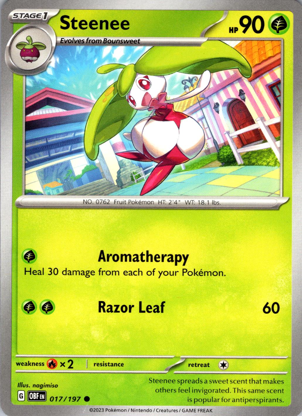 Steenee #17 Prices | Pokemon Obsidian Flames | Pokemon Cards