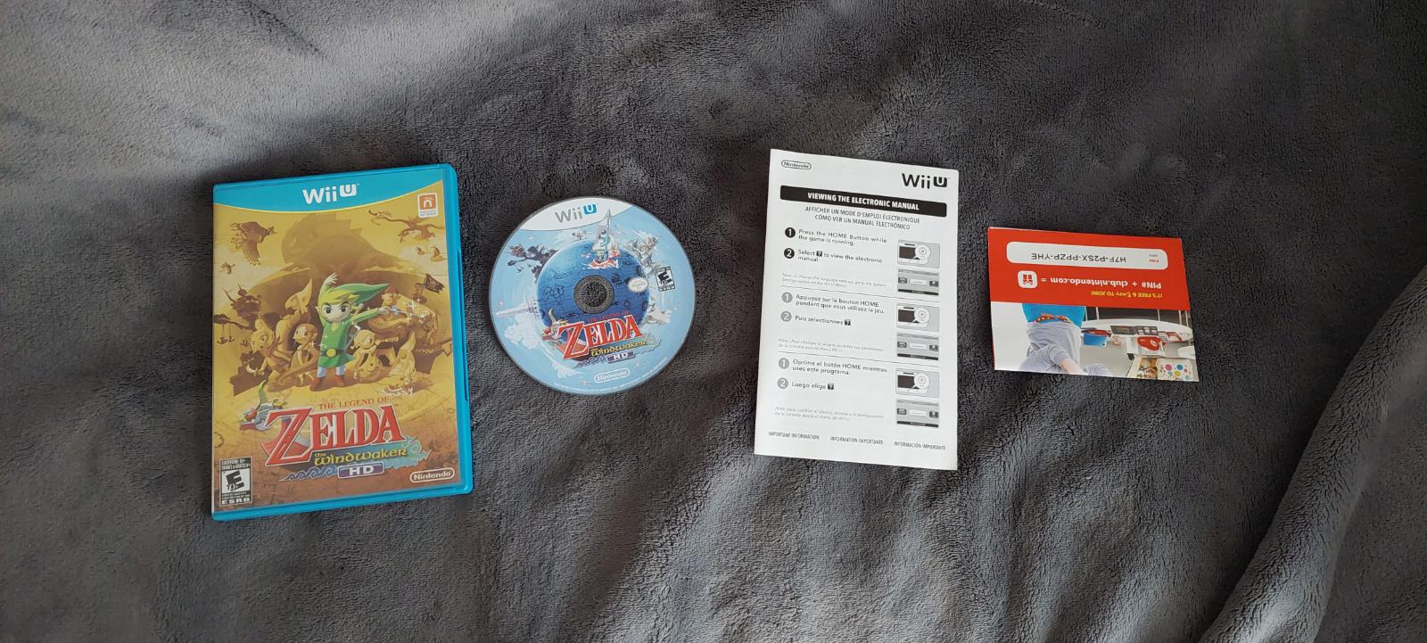 Zelda Wind Waker HD | Item, Box, and Manual | Wii U