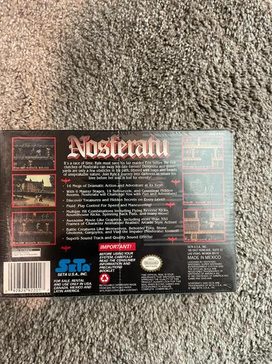 Nosferatu | New Item, Box, and Manual | Super Nintendo