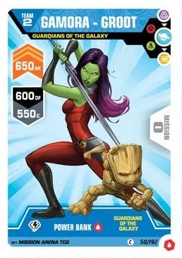 Gamora - Groot #50 Precios | Marvel 2022 Mission Arena | Tarjetas de Marvel