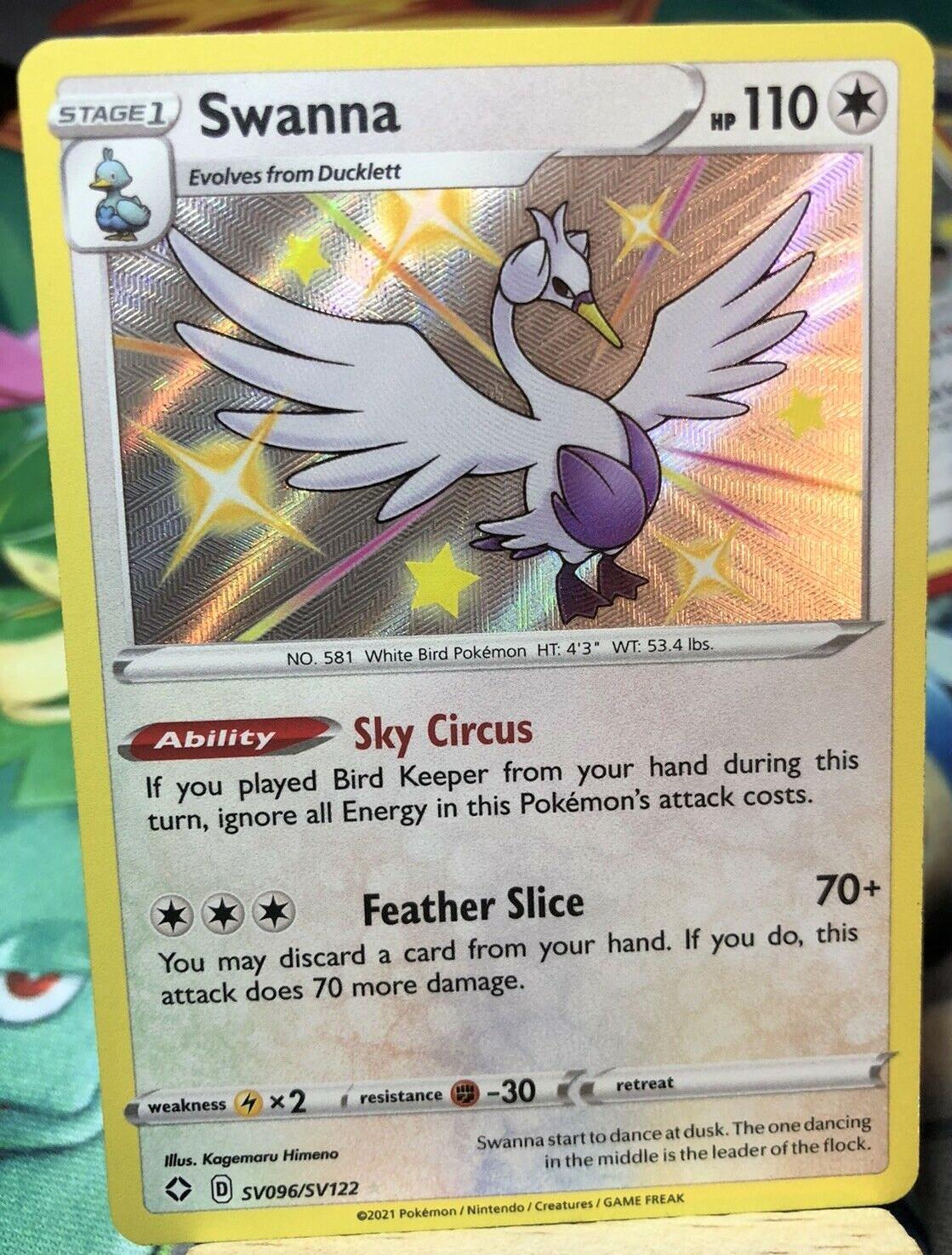 Swanna #SV096 Prices | Pokemon Shining Fates | Pokemon Cards