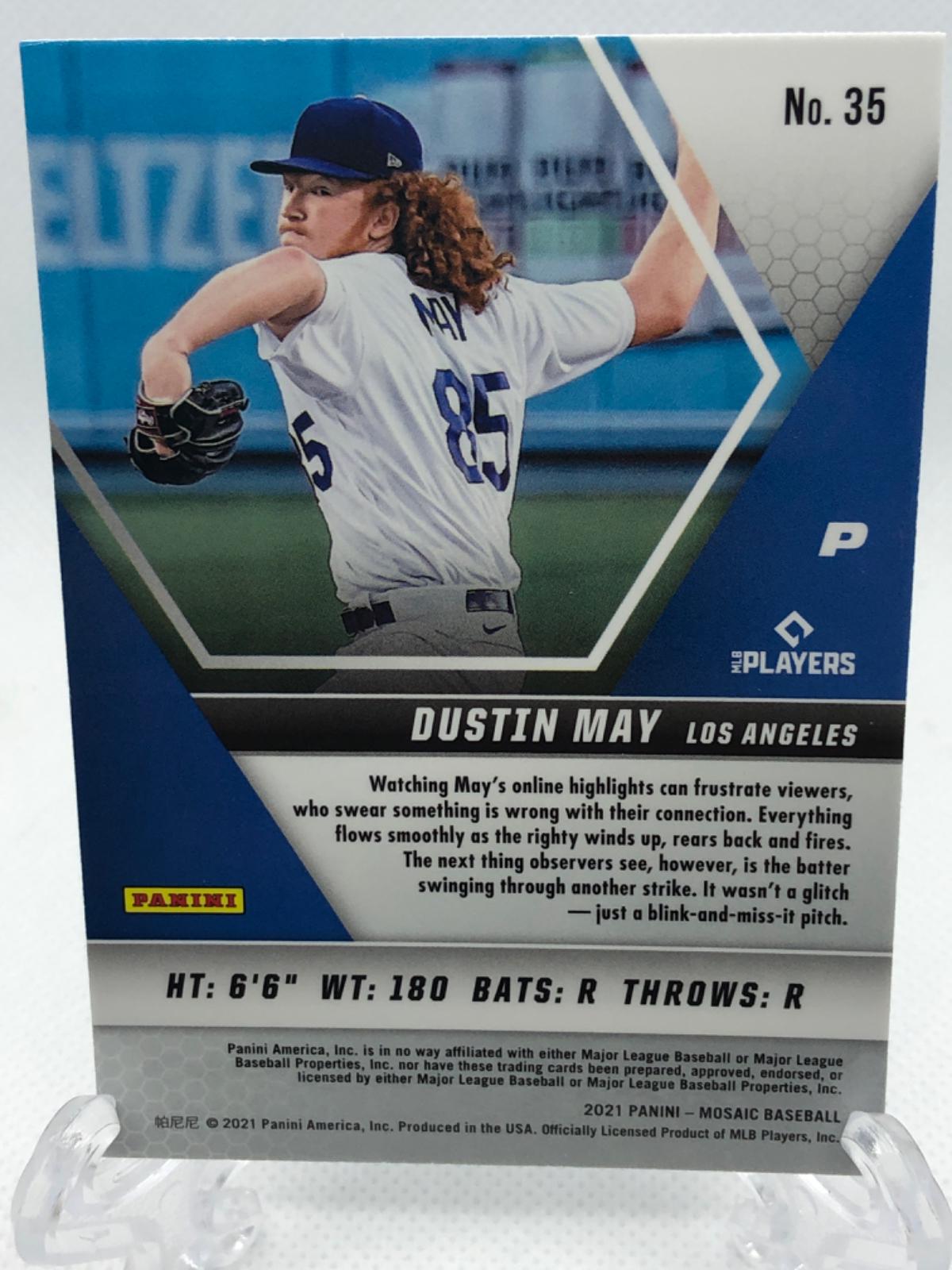 Dustin May #35 Prices | 2021 Panini Mosaic | Baseball Cards