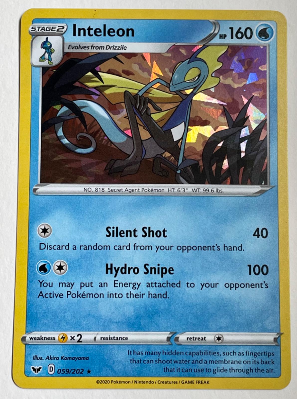 Inteleon #59 Prices | Pokemon Sword & Shield | Pokemon Cards
