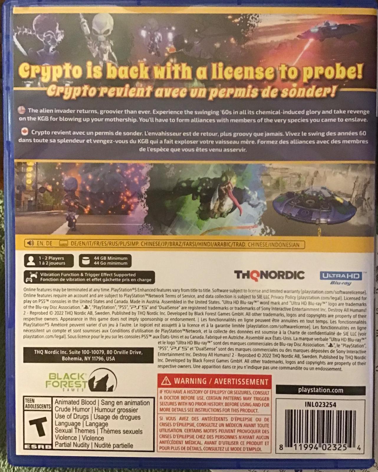 Destroy All Humans 2: Reprobed Precios Playstation 5 | Compara precios ...