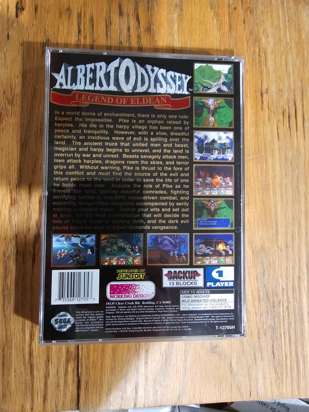 Albert Odyssey | Item, Box, and Manual | Sega Saturn