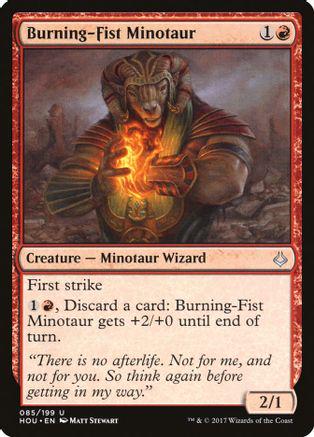 Burning-Fist Minotaur #85 Prices | Magic Hour of Devastation | Magic Cards