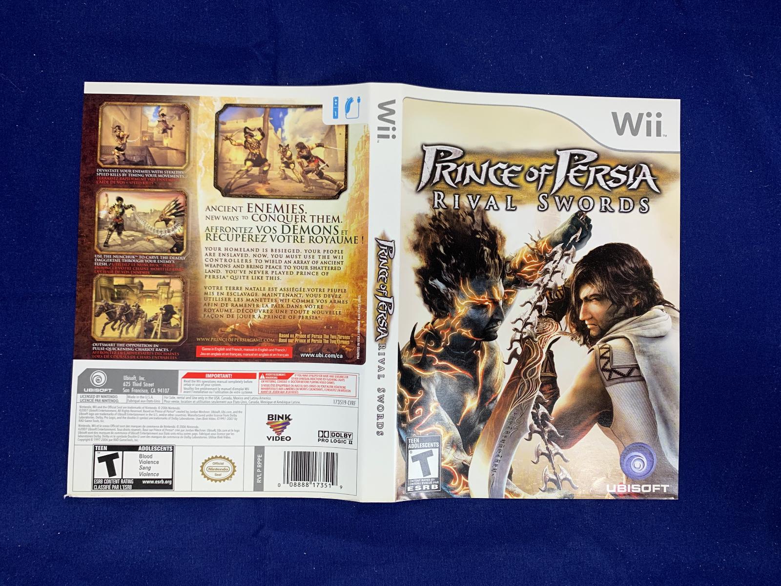 Prince of Persia Rival Swords | Box only | Wii