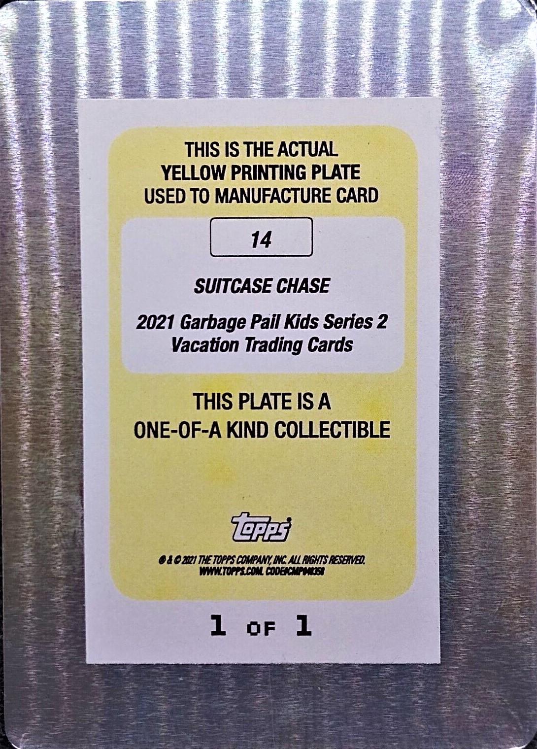 Suitcase CHASE [Printing Plate] #14 Prices | Garbage Pail Kids Go on ...