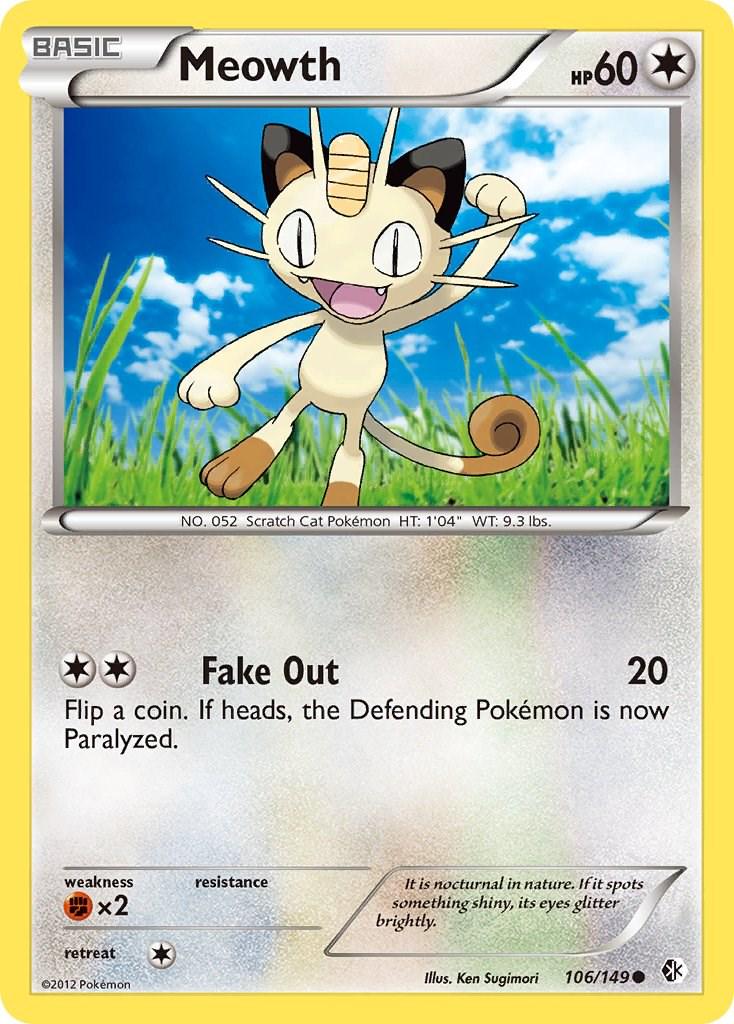 Meowth #106 Prices | Pokemon Boundaries Crossed | Pokemon Cards