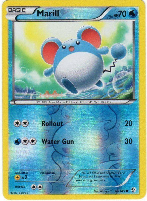 Marill [Reverse Holo] #36 Prices | Pokemon Boundaries Crossed | Pokemon ...