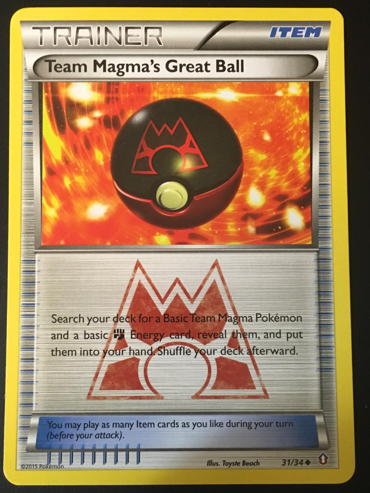 Team Magma's Great Ball #31 Prices | Pokemon Double Crisis | Pokemon Cards