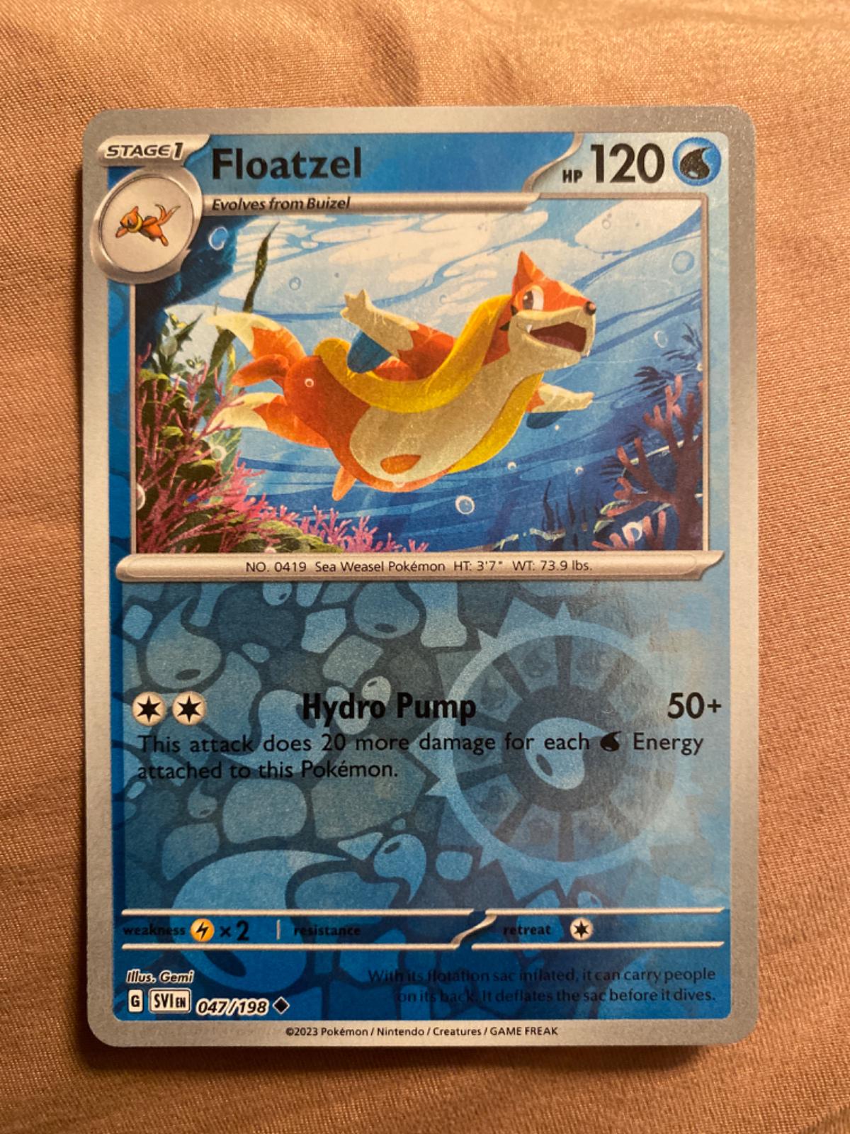 Floatzel [Reverse Holo] | Ungraded | Pokemon Scarlet & Violet
