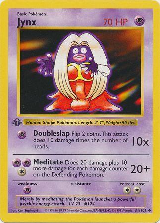 Jynx [1st Edition] #31 Prices | Pokemon Base Set | Pokemon Cards