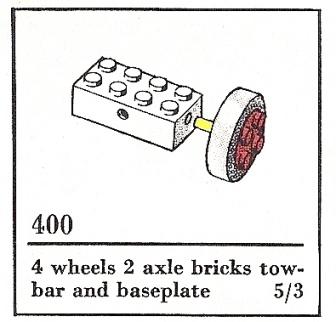 Small Wheels with Axles #400 LEGO Set Prices | New, Boxed, Loose Values