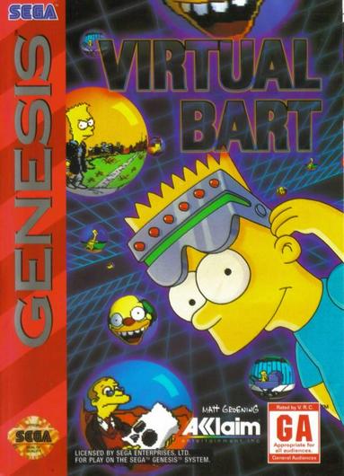 Virtual Bart | Item, Box, and Manual | Sega Genesis