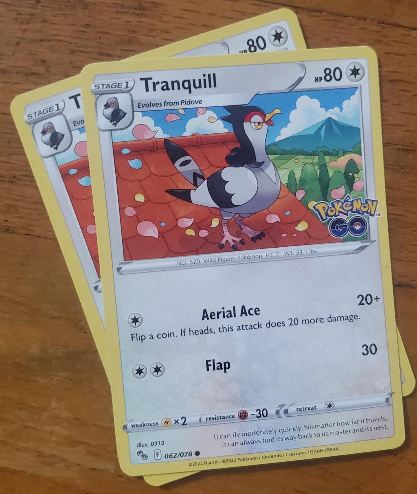Tranquill | Ungraded | Pokemon Go