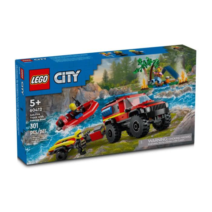 4x4 Fire Truck with Rescue Boat #60412 LEGO Set Prices | New, Boxed ...