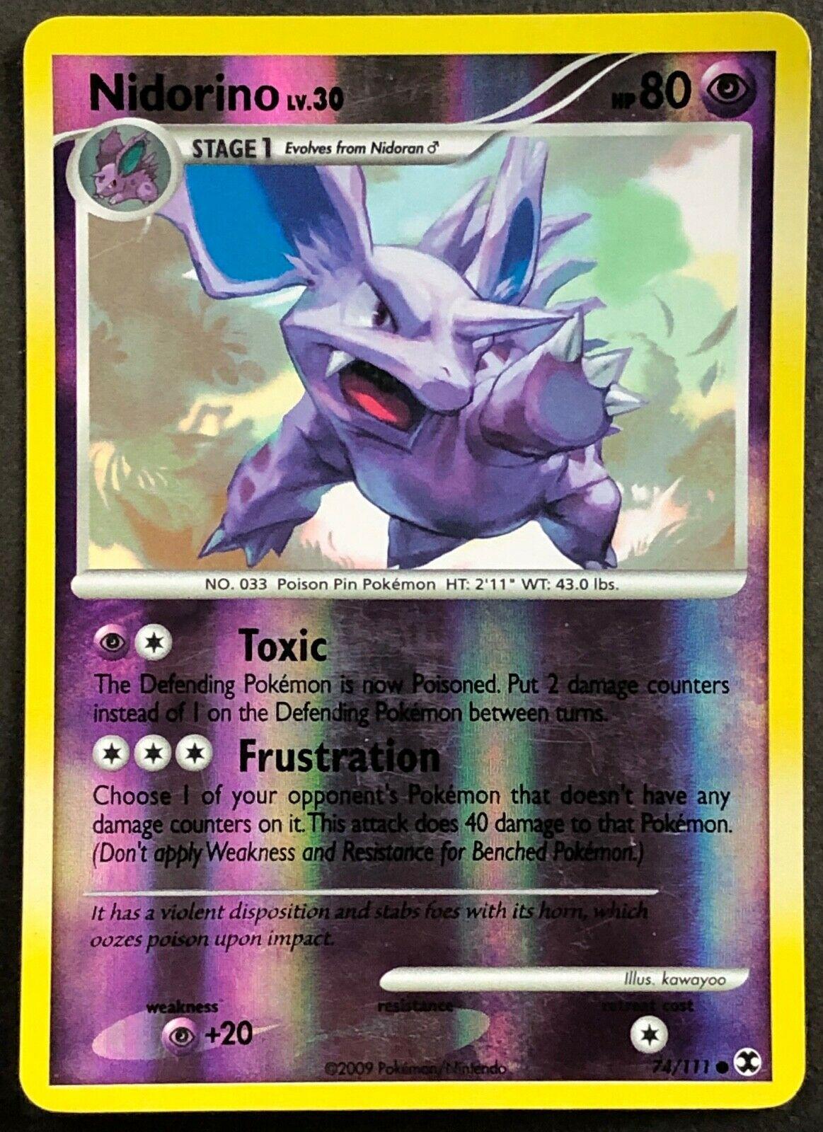 Nidorino [Reverse Holo] #74 Prices | Pokemon Rising Rivals | Pokemon Cards