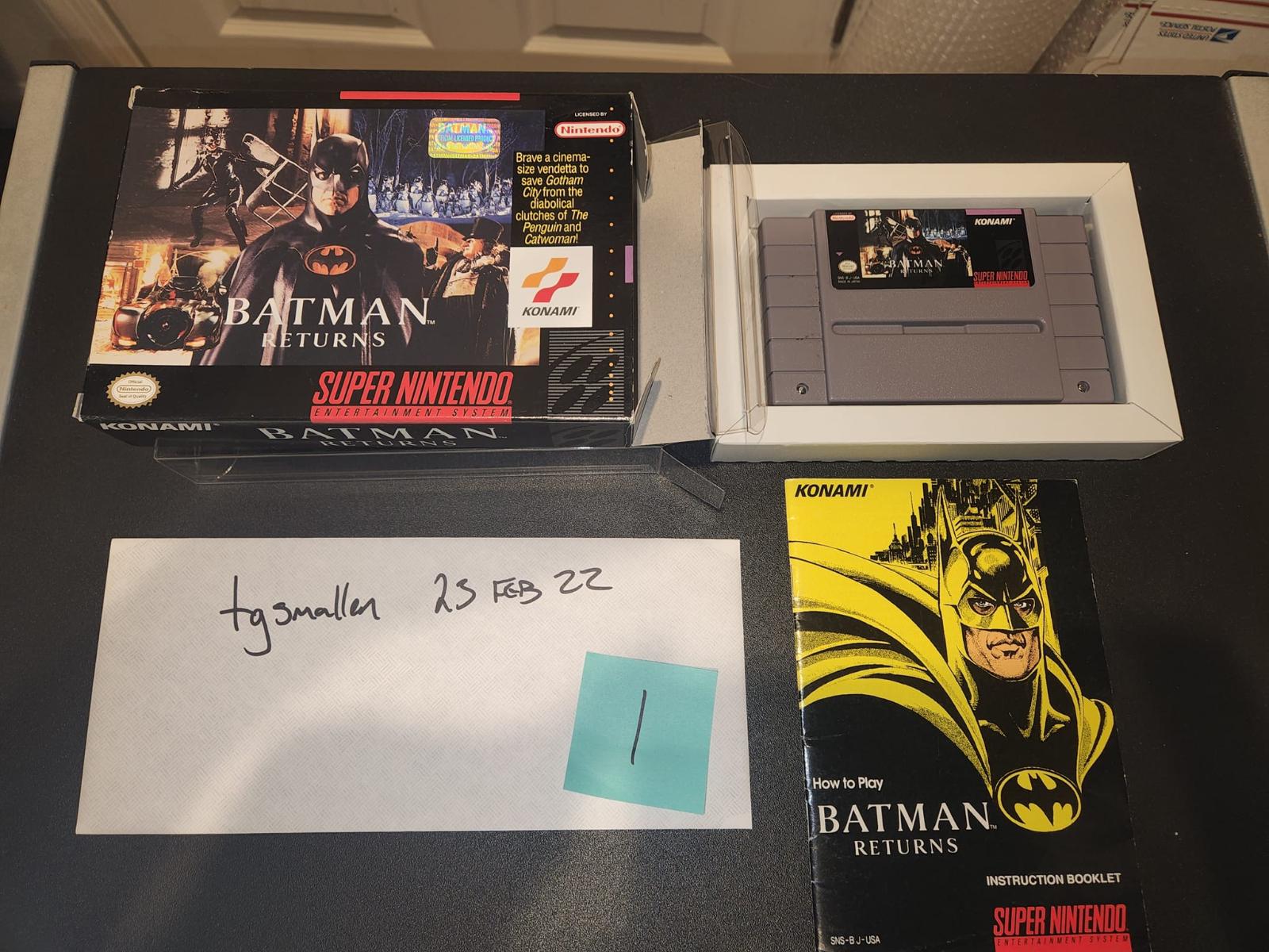 Batman Returns | Item, Box, and Manual | Super Nintendo