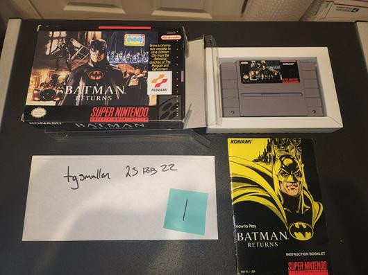 Batman Returns | Item, Box, and Manual | Super Nintendo