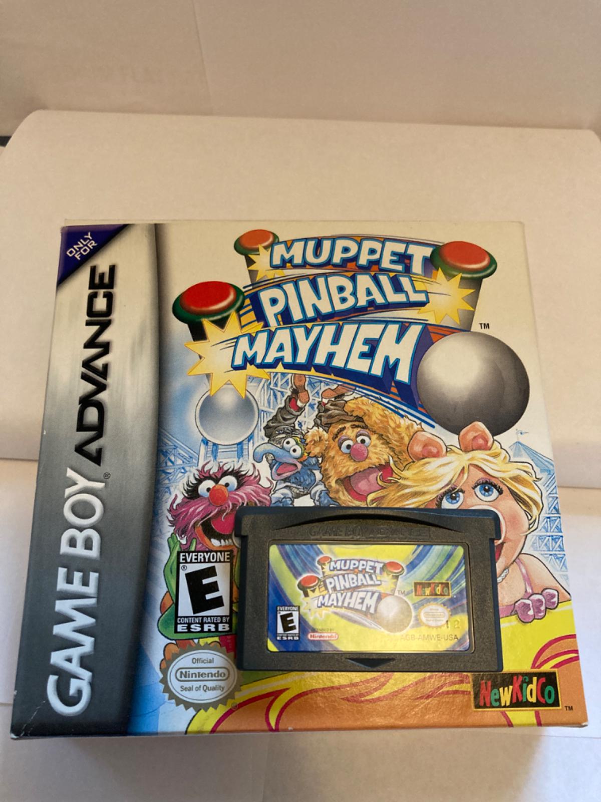 Muppet Pinball Mayhem | Item, Box, and Manual | GameBoy Advance