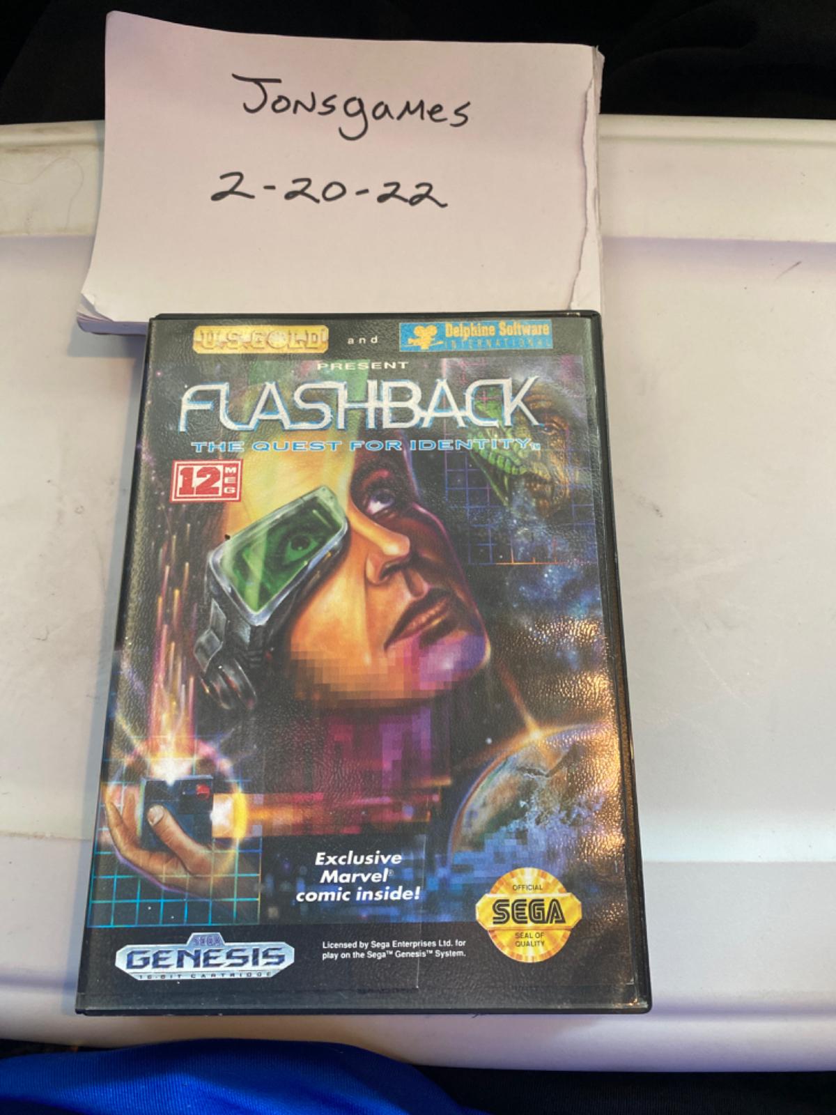 Flashback The Quest for Identity | Item and Box only | Sega Genesis