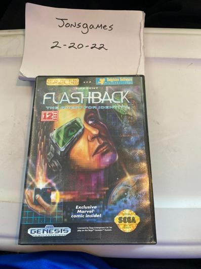 Flashback The Quest for Identity | Item and Box only | Sega Genesis