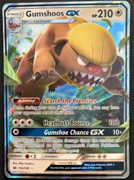 Gumshoos GX #110 Prices | Pokemon Sun & Moon | Pokemon Cards