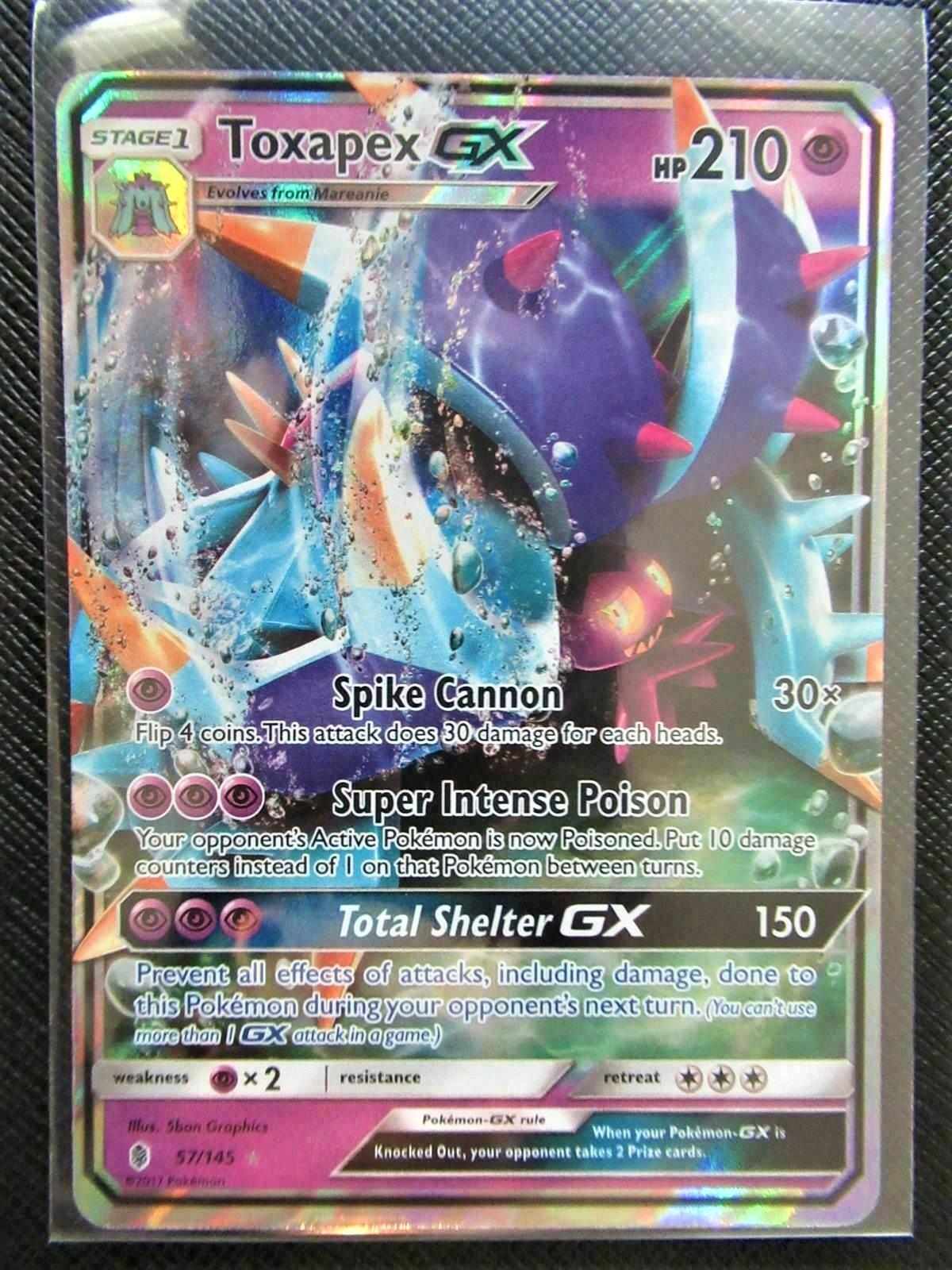 Toxapex GX #57 Prices | Pokemon Guardians Rising | Pokemon Cards