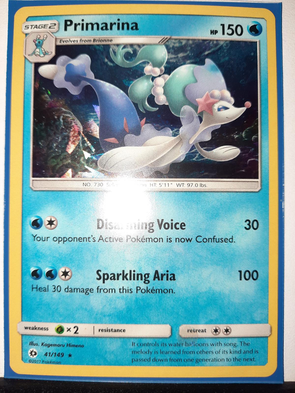 Primarina [Cracked Ice Holo] #41 Prices | Pokemon Sun & Moon | Pokemon ...