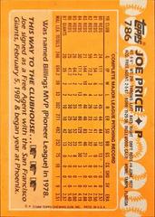 Joe Price #786 Prices | 1988 Topps | Baseball Cards