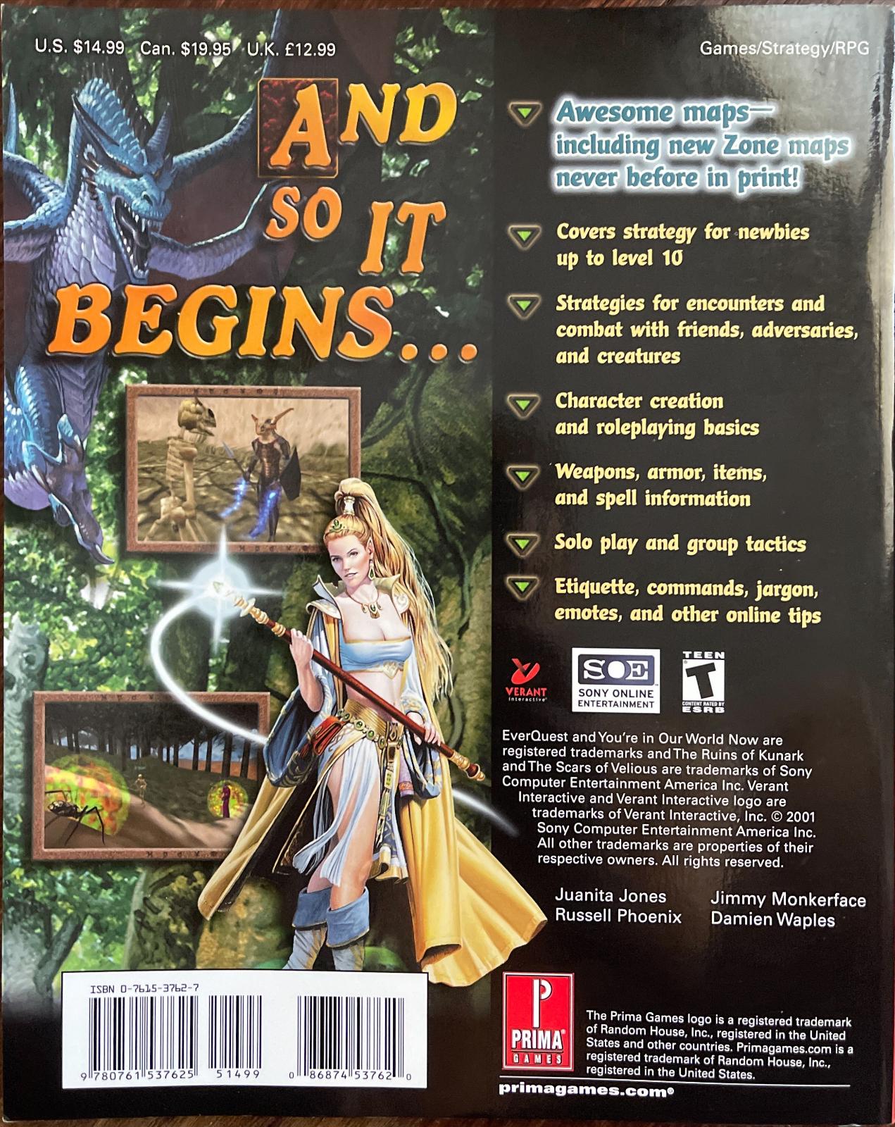 EverQuest Player's Guide [Prima] Prices Strategy Guide | Compare Loose ...