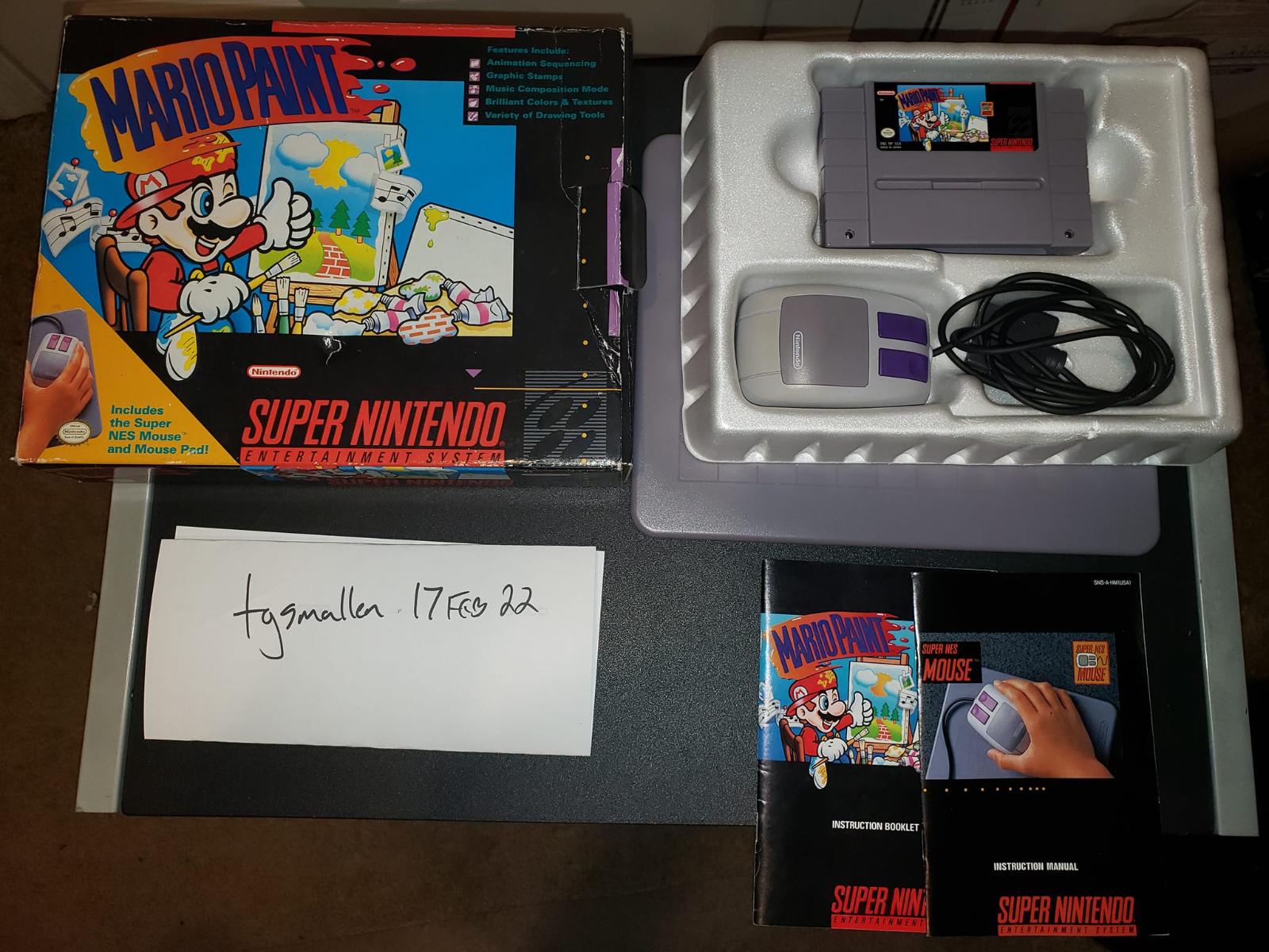 Mario Paint | Item, Box, and Manual | Super Nintendo