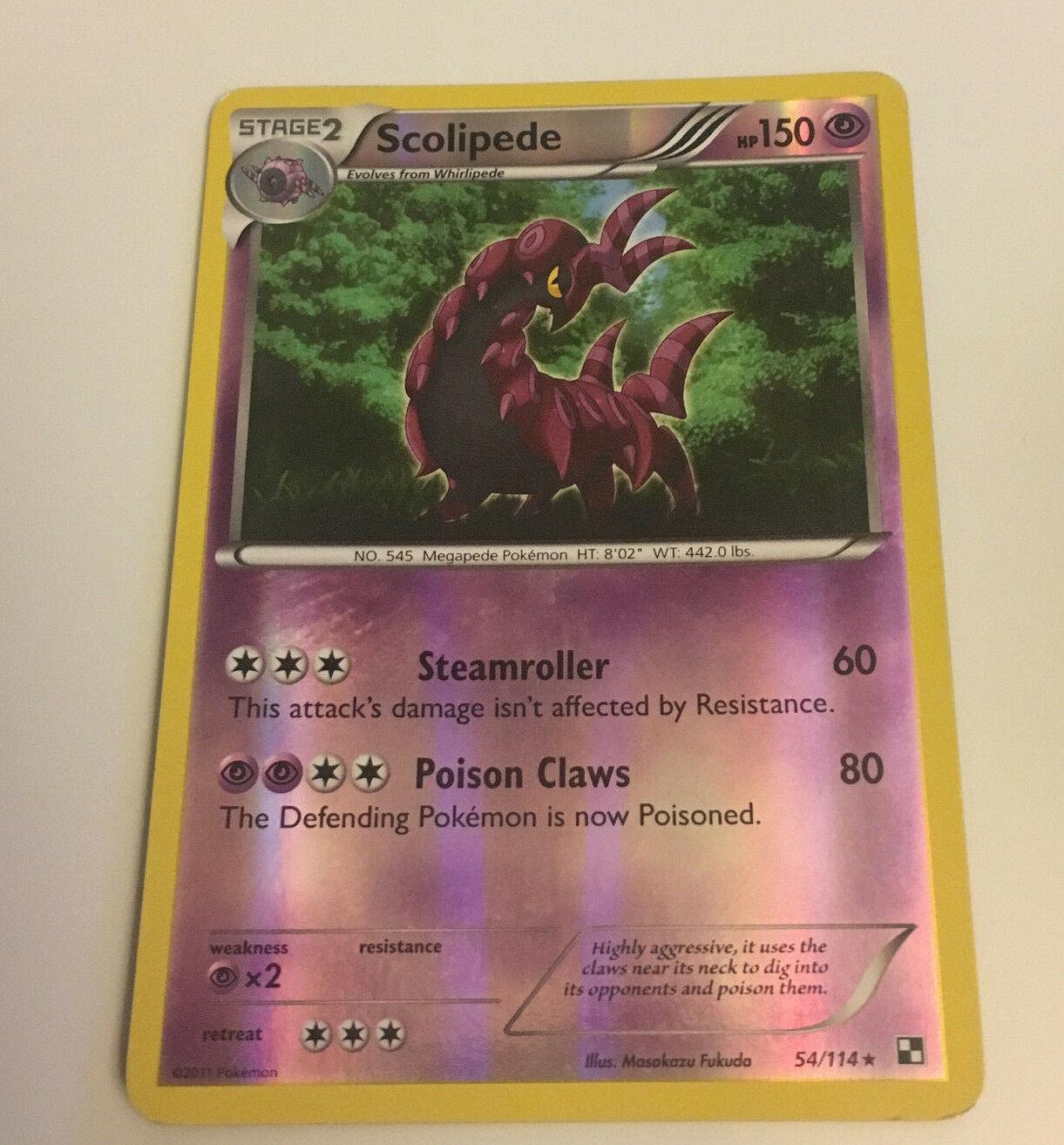 Scolipede [Reverse Holo] #54 Prices | Pokemon Black & White | Pokemon Cards