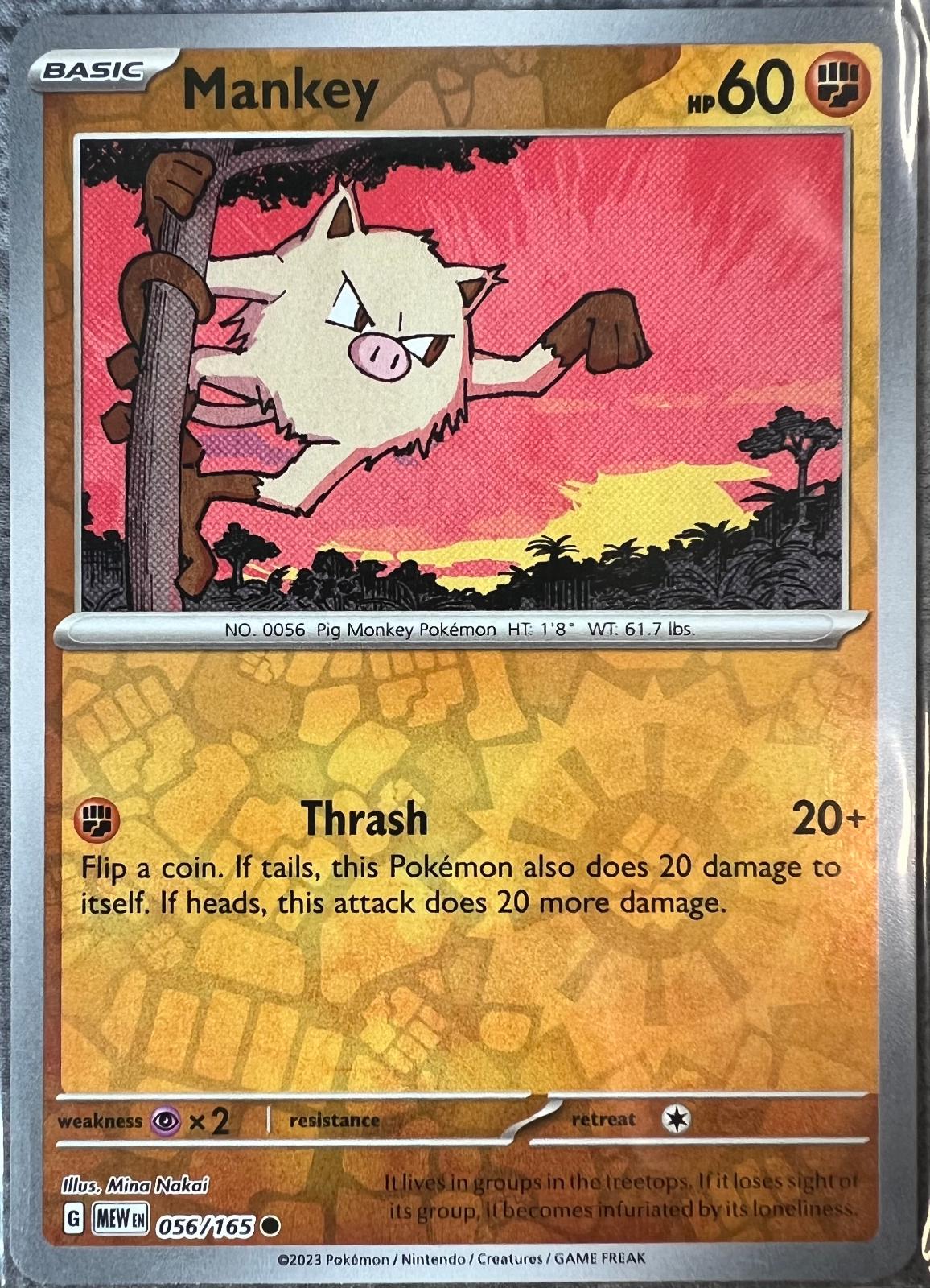 Mankey [Reverse Holo] #56 Prices | Pokemon Scarlet & Violet 151 ...